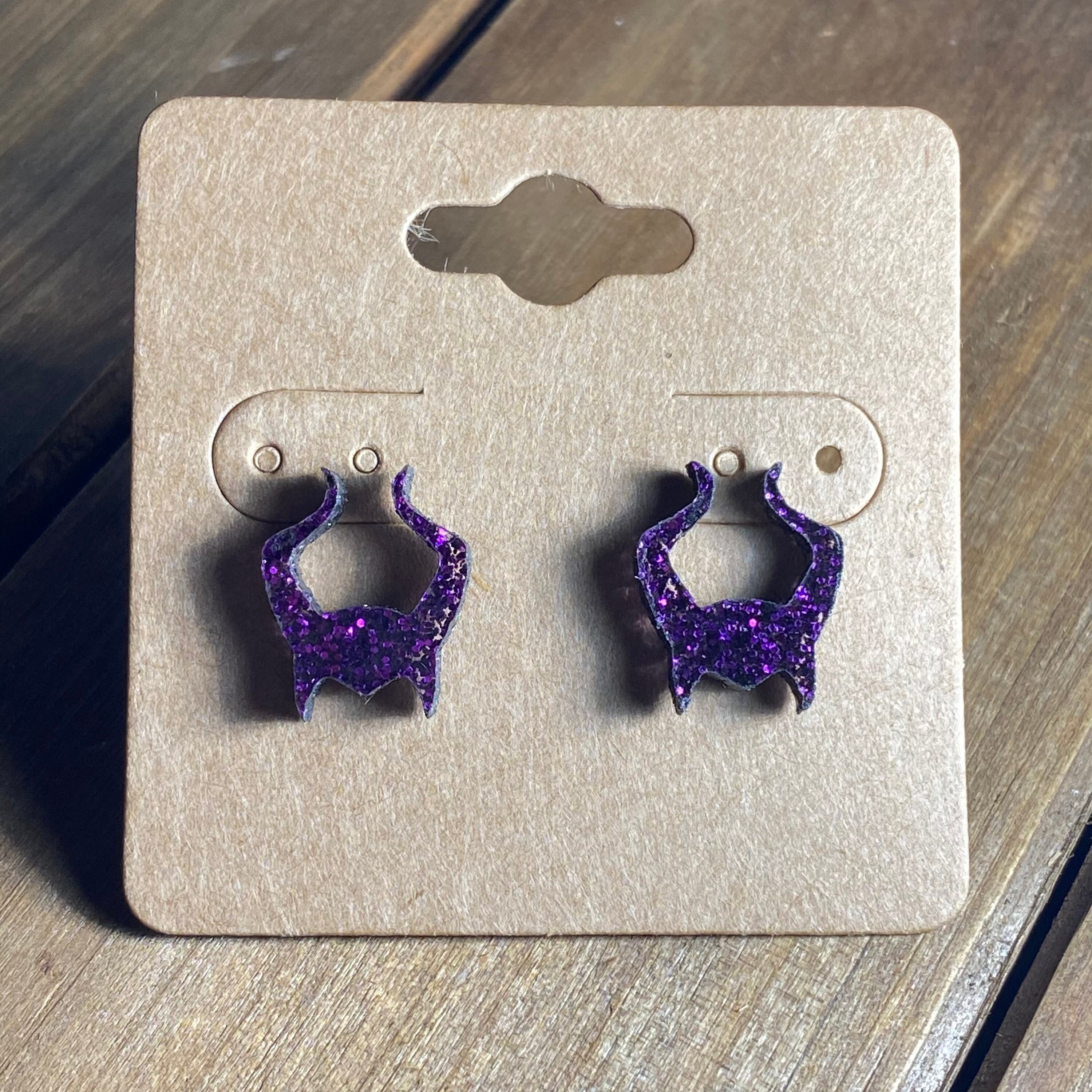 Purple Glitter Evil Fairy-Dark Fairy Maleficent Horn | Etsy