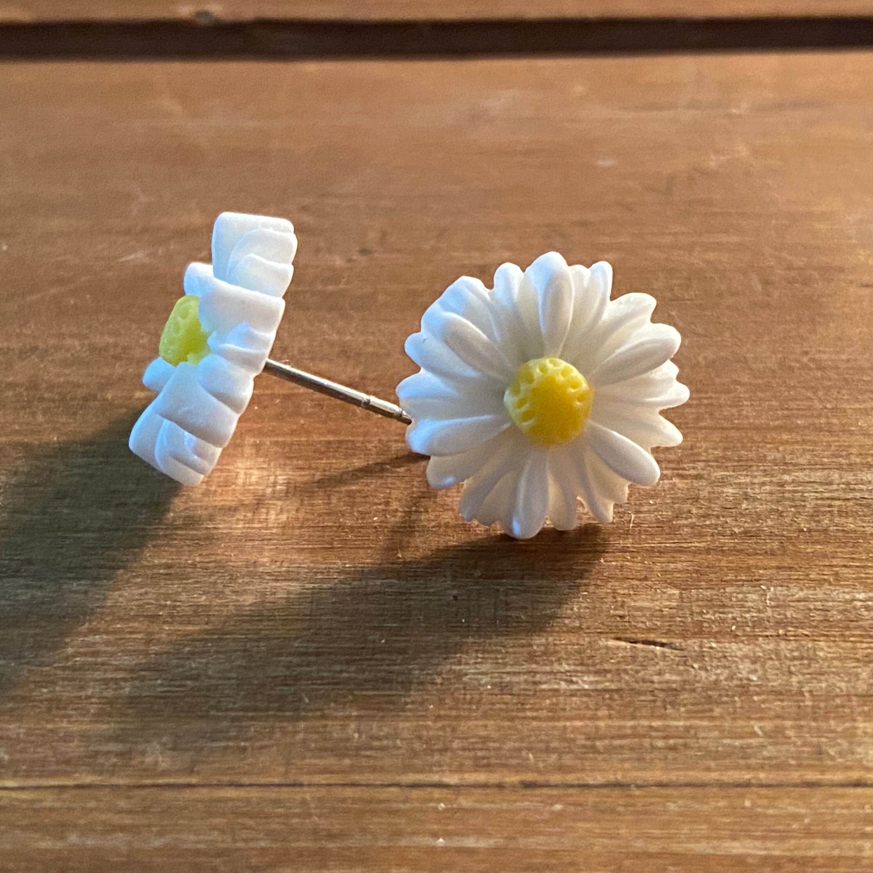 Daisy Stud Earrings-daisy Jewelry-daisy Earrings-flower | Etsy