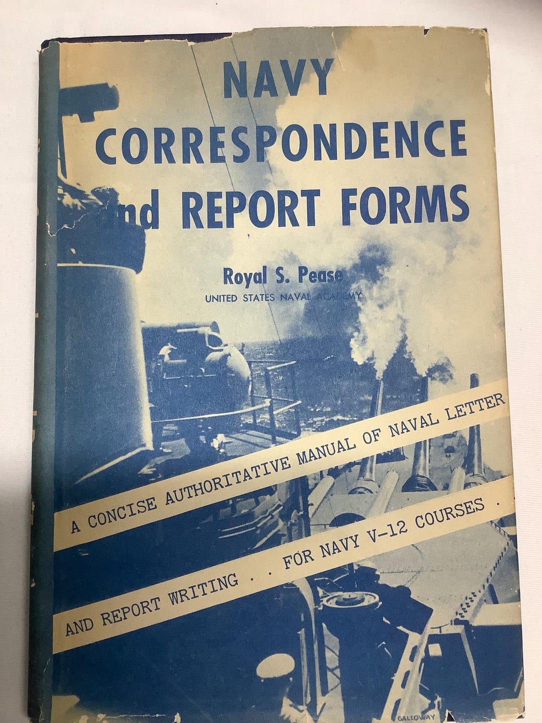 Vintage Navy Correspondence & Report Forms Book Roy S Pease 1943 - Etsy