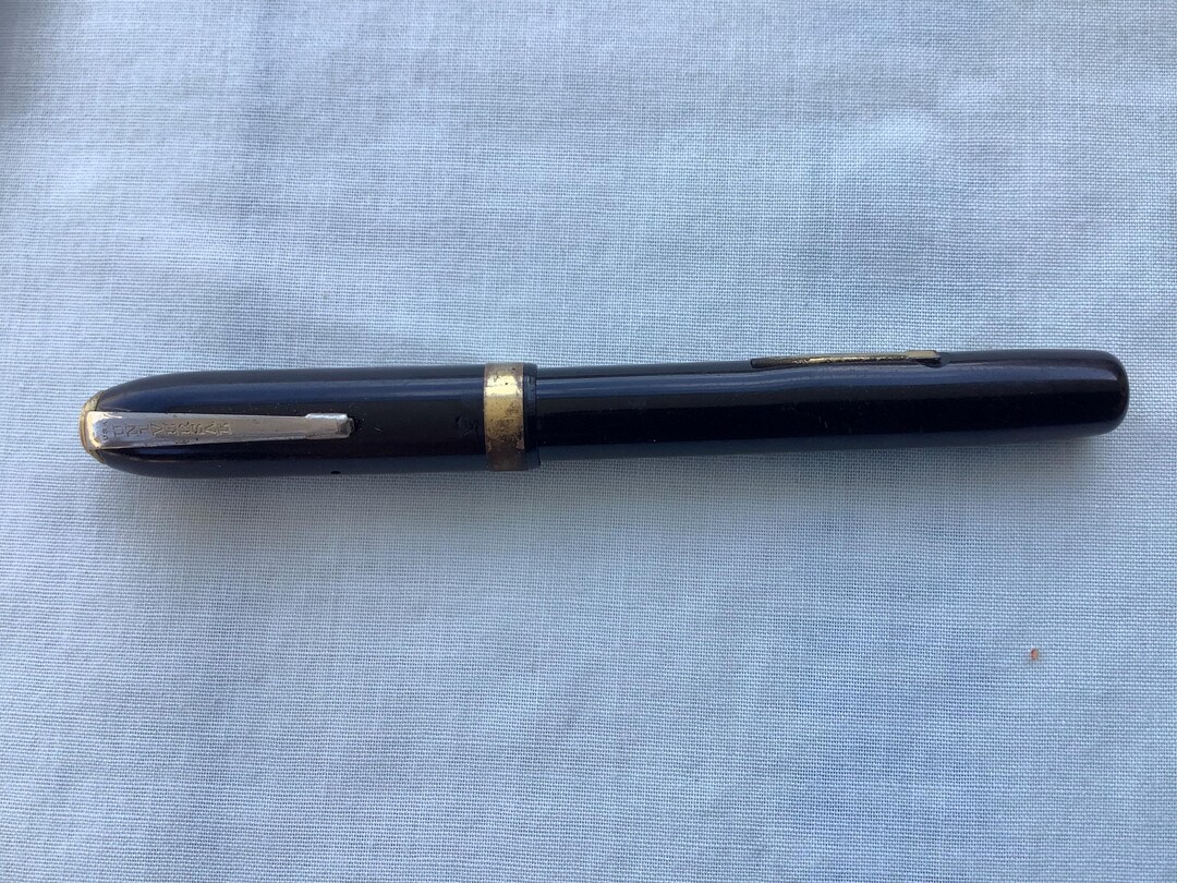 Universal Stylograph NYC USA Pen Black Gold Vintage 1950's - Etsy