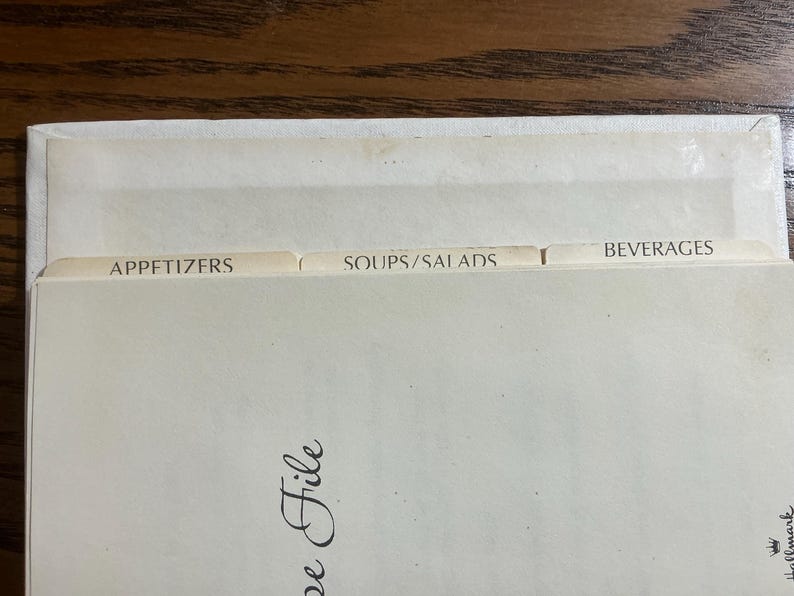 Vintage Hallmark Recipe Book, New Old Stock Produce Motif - Etsy