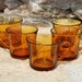 5 Amber Cups Vereco Cups Tempered Amber Glass Espresso - Etsy