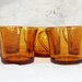 5 Amber Cups Vereco Cups Tempered Amber Glass Espresso - Etsy