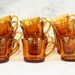 5 Amber Cups Vereco Cups Tempered Amber Glass Espresso - Etsy