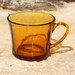 5 Amber Cups Vereco Cups Tempered Amber Glass Espresso - Etsy