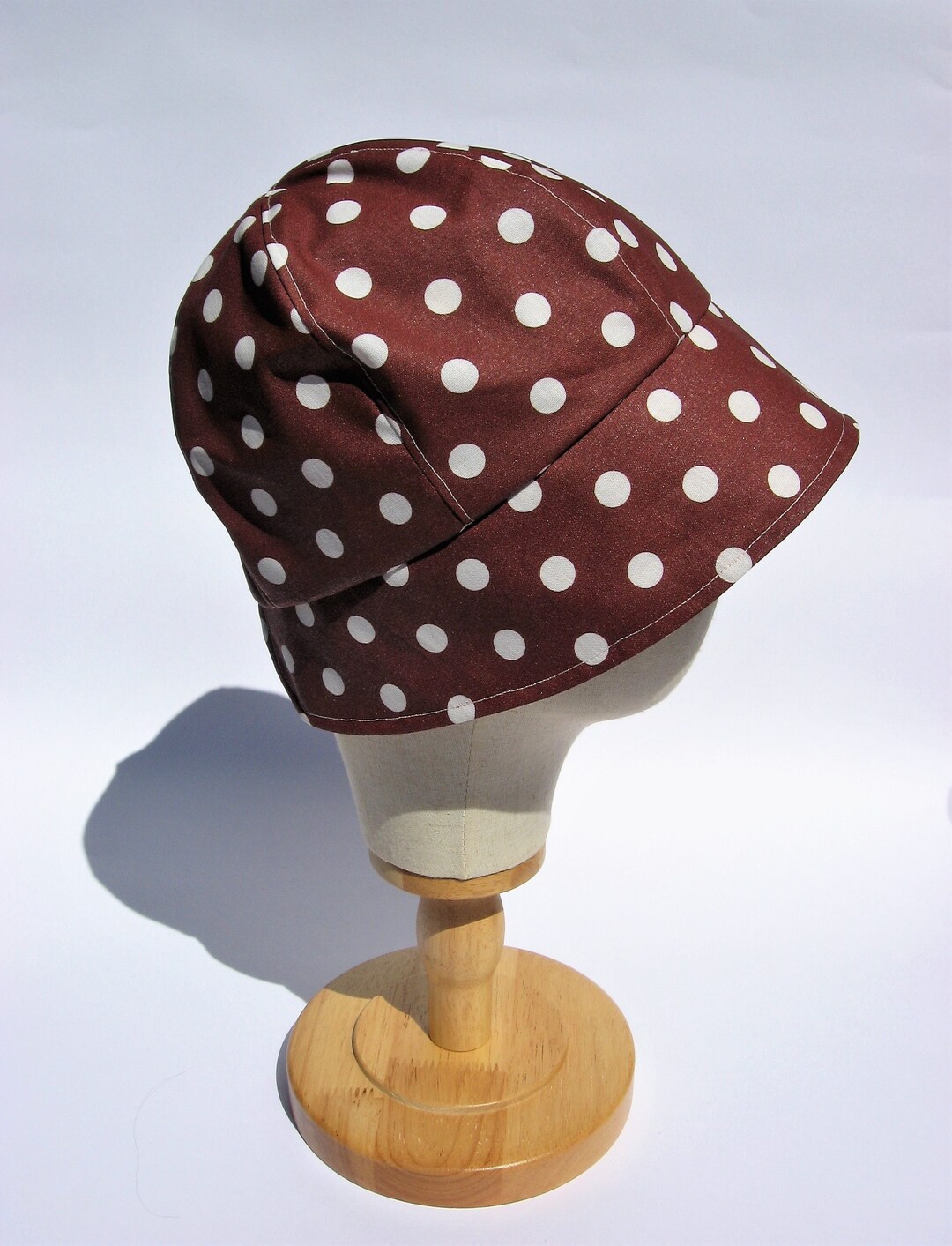 Rain Cloche Hat, Designer Waterproof Rain Hat, Floppy Dots Rain Hat ...