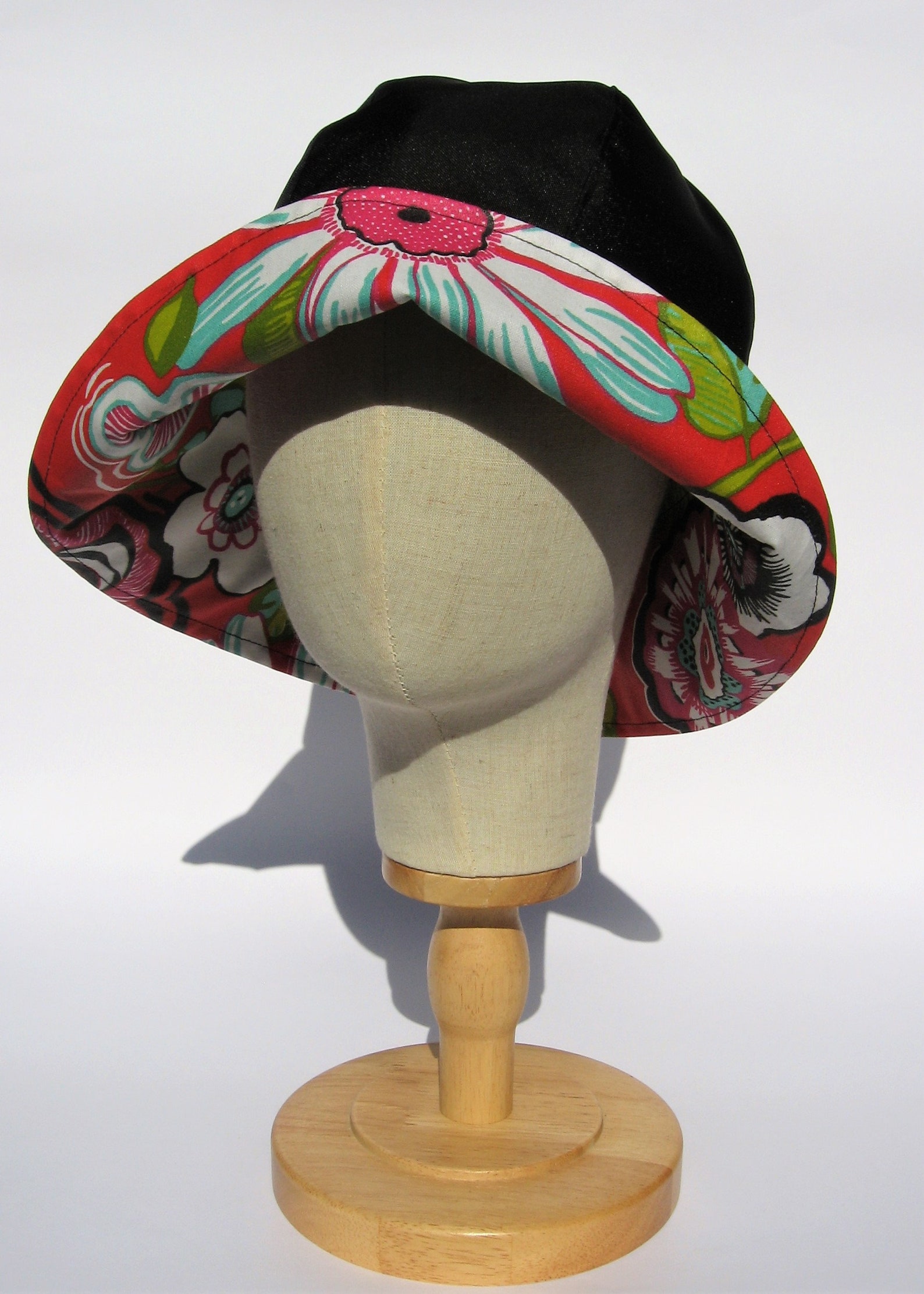 Women Rain Hat Black Lightweight Waxed Large Brim Rain Hat - Etsy