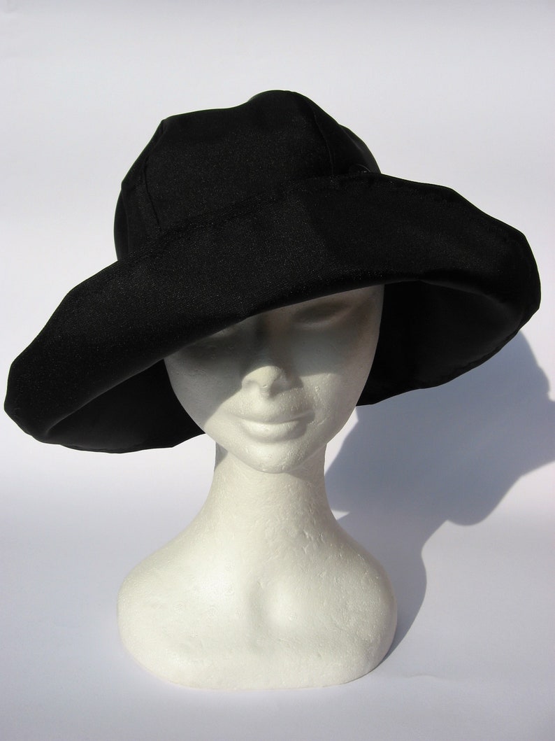 Women Rain Hat Lightweight Waxed Wide Brim Rain Hat Designer - Etsy