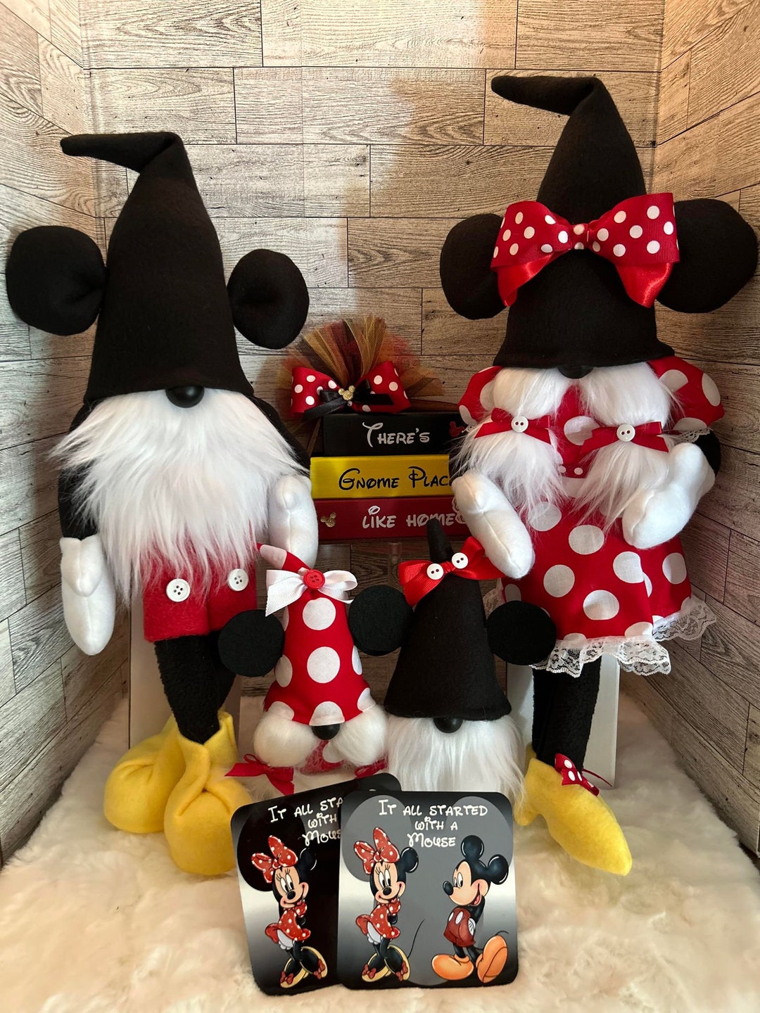 Gnome, Mickey Mouse, Minnie Mouse, Disney, Mickey Mouse Gnome, Minnie ...