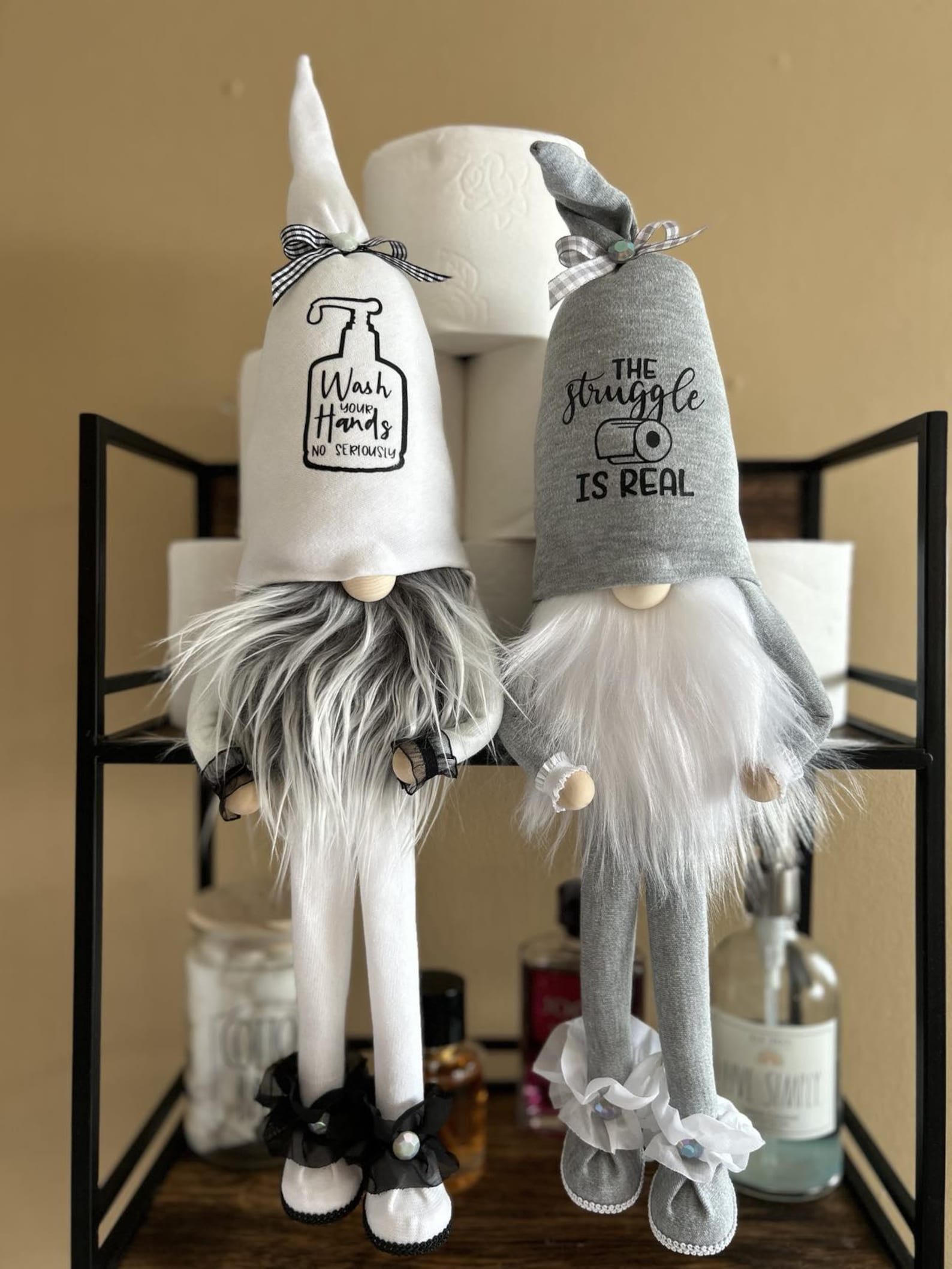 Bathroom Gnomes, Toilet Paper, Wash Your Hands, Struggle is Real ...