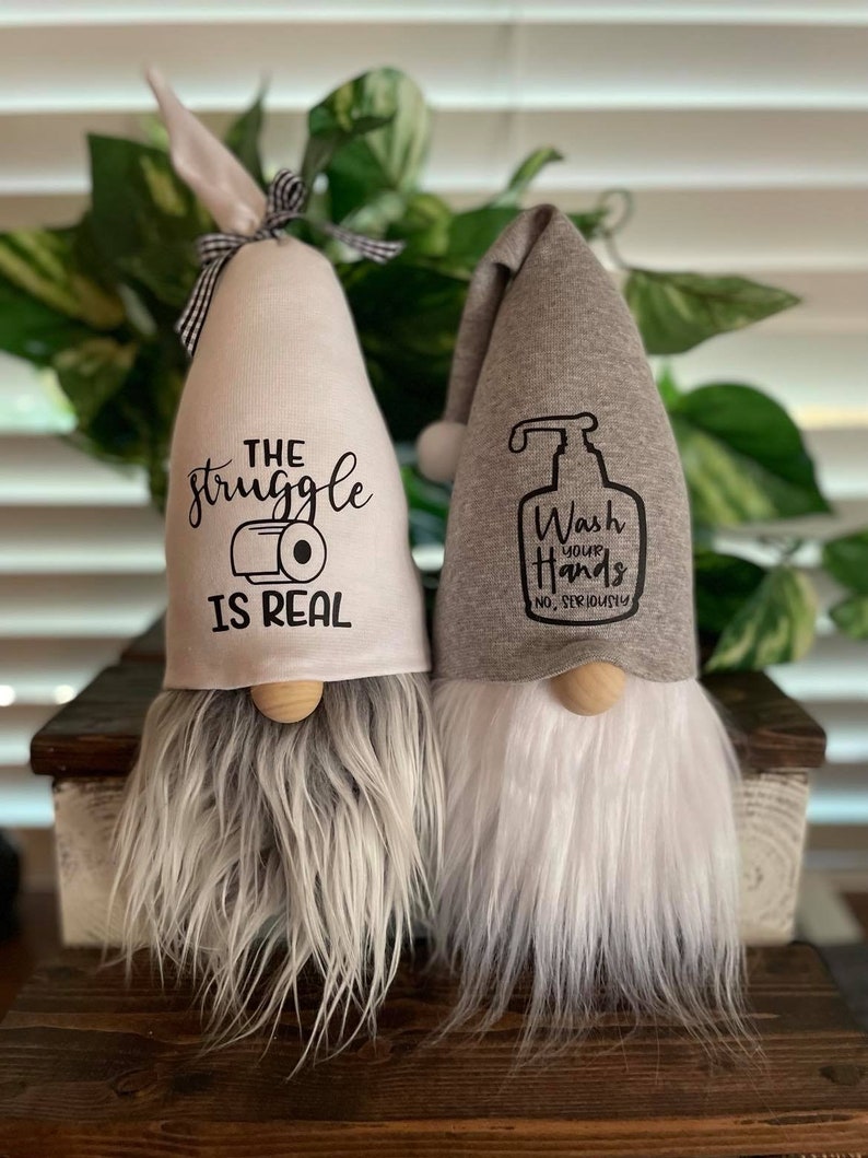 Bathroom Gnomes Toilet Paper Wash Your Hands Struggle is - Etsy UK