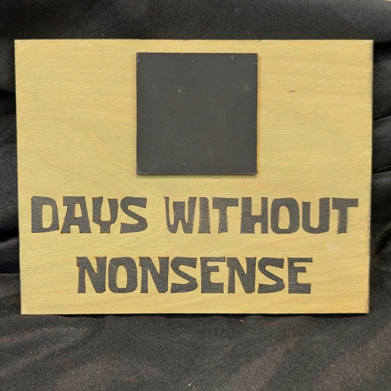 Days Since Last Incident Sign - Etsy