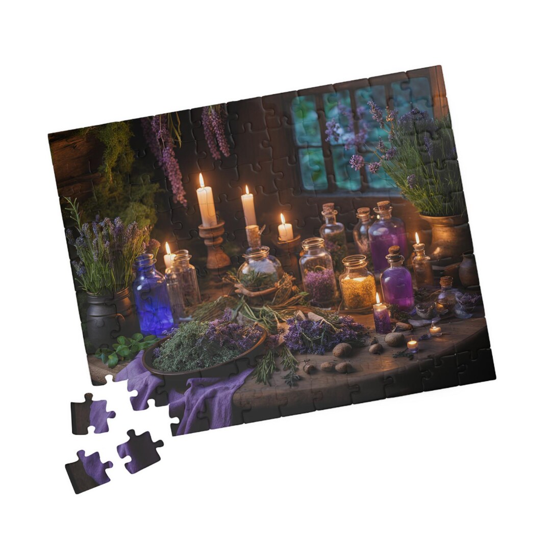 The Witchs Magic Puzzle (110, 252, 520, 1014-piece), Enchanted ...