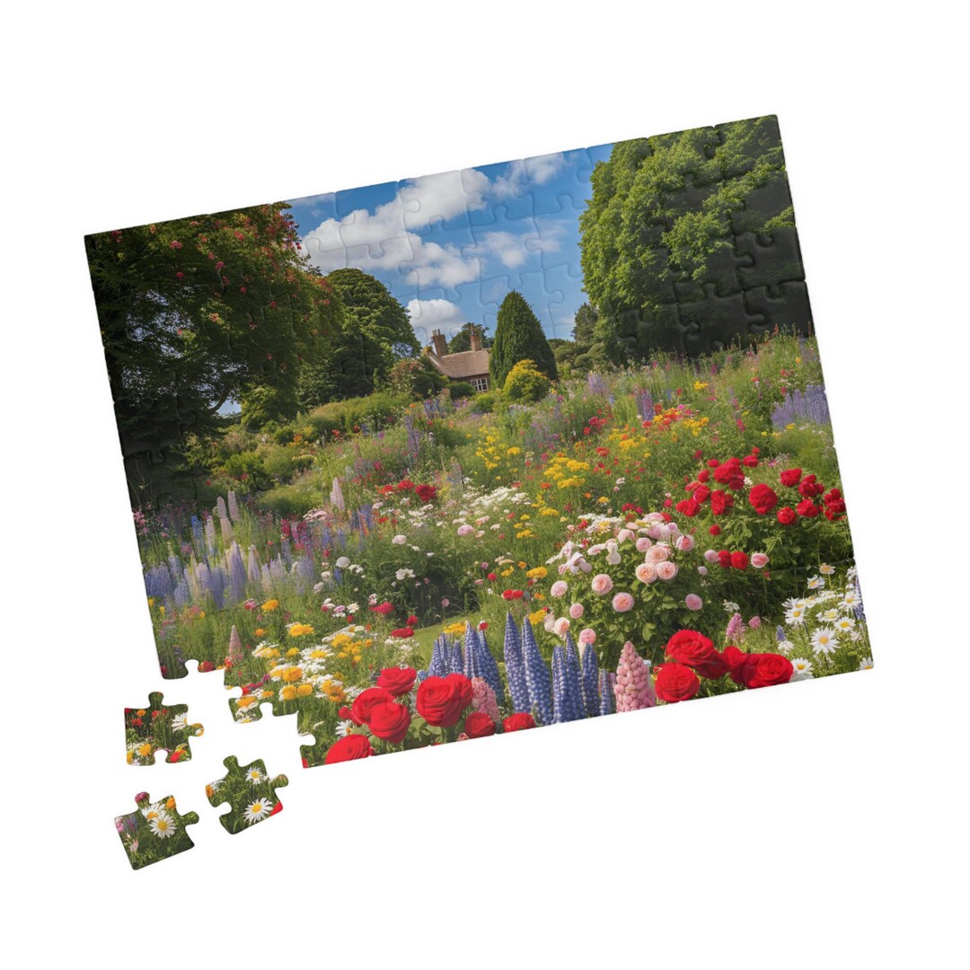 Wildflower Meadow: A Scenic Escape Puzzle, Nature Lovers Gift, Family ...