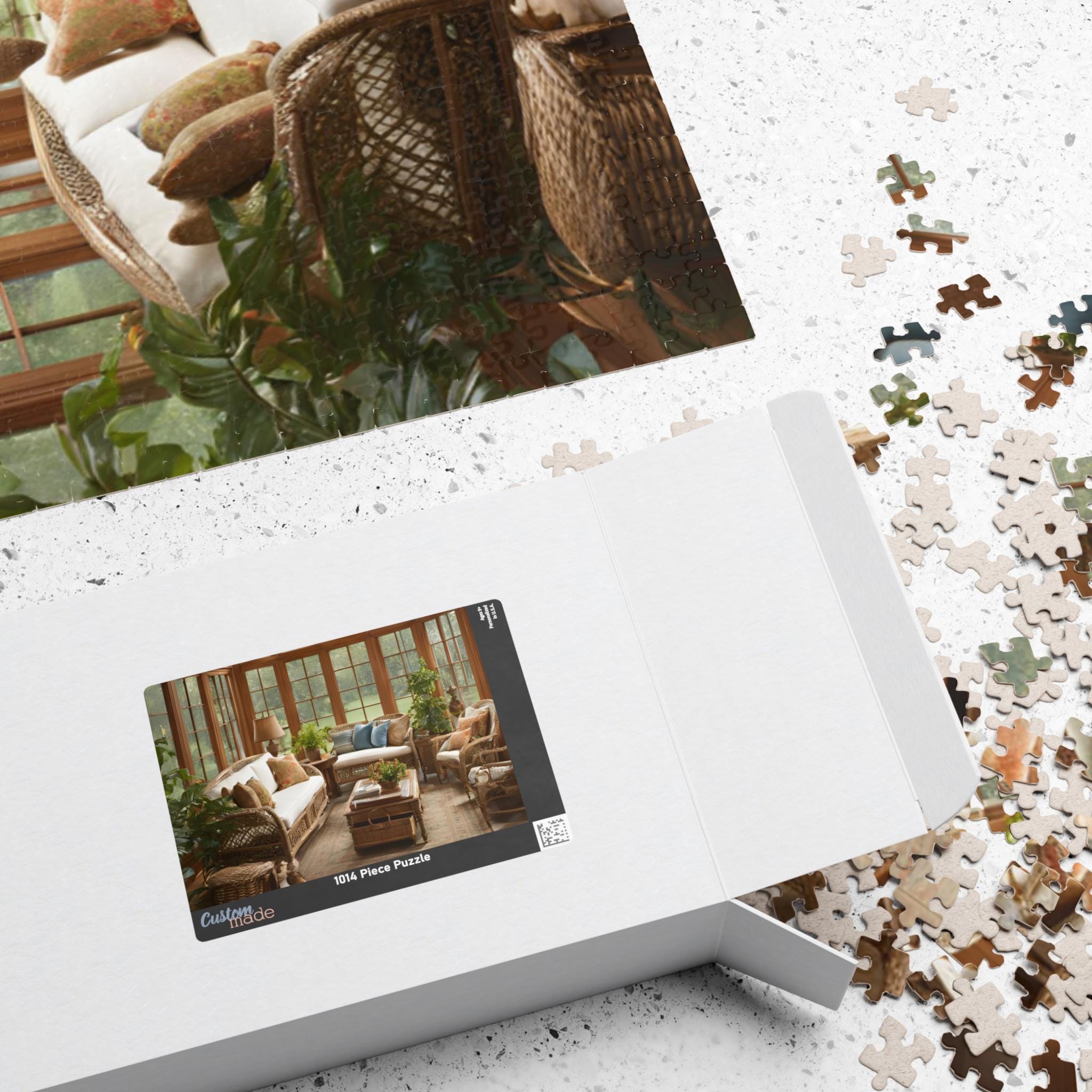 Rustic Country Sunroom Puzzle, 110, 252, 520, 1014 Piece Puzzle ...