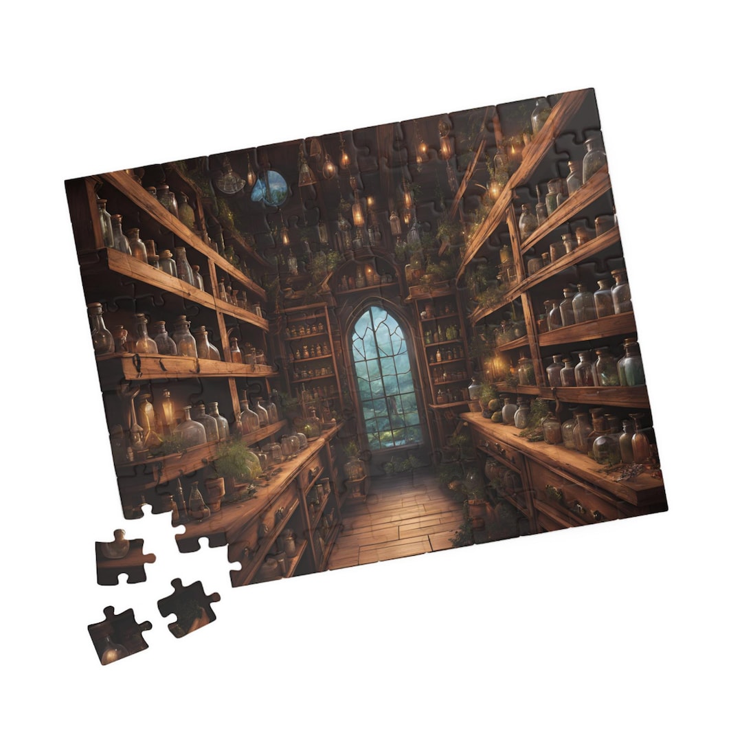 The Potion Vault Puzzle (110, 252, 520, 1014-piece), Alchemy Puzzle ...