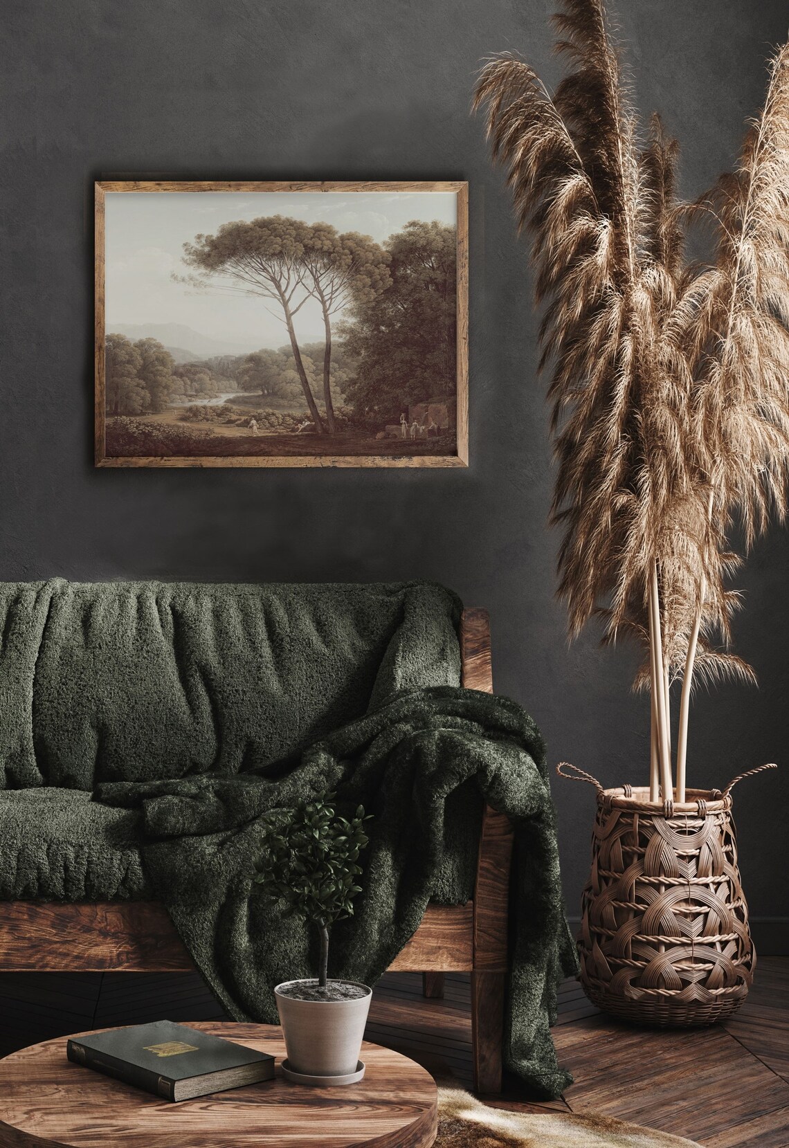 Vintage Italian Landscape Wall Art by Dutch Painter Old - Etsy