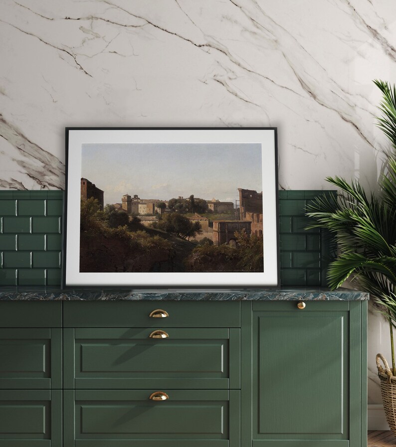 View of Ancient Rome Vintage City Landscape Painting Old - Etsy