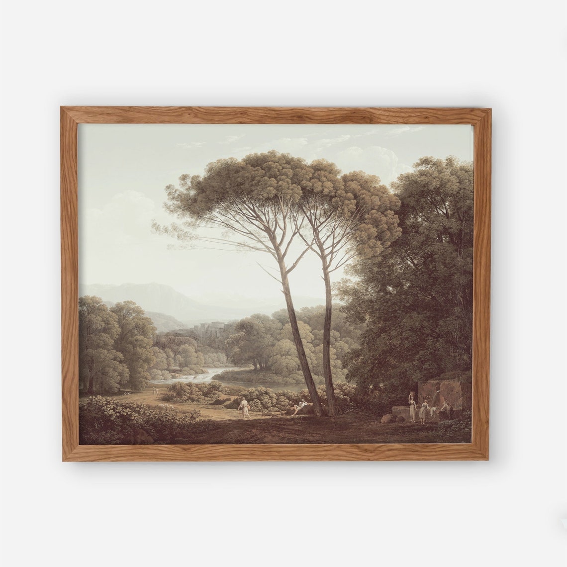 Vintage Italian Landscape Wall Art by Dutch Painter Old - Etsy