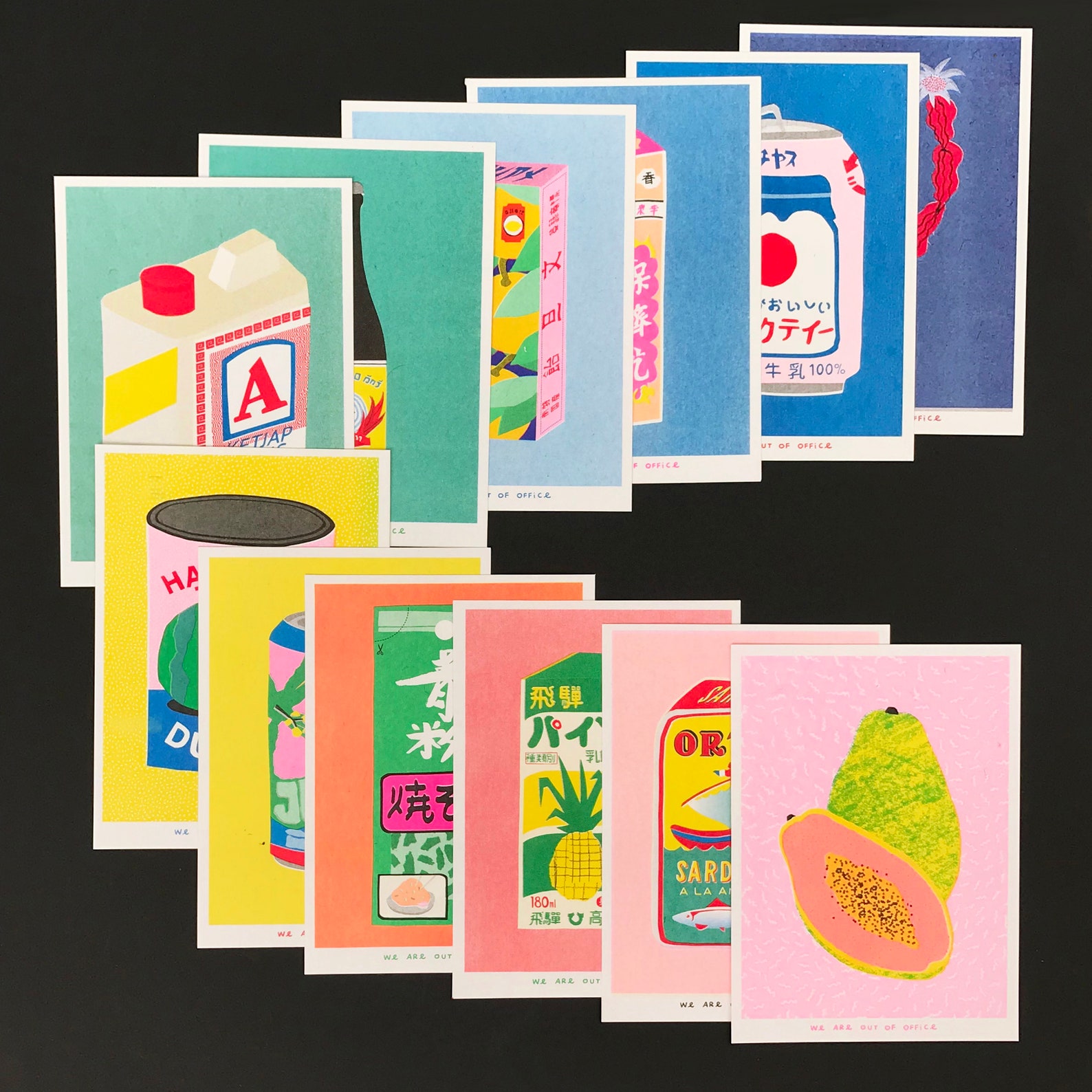 A Risograph Print of a Japanese Can of Milky Tea From a - Etsy