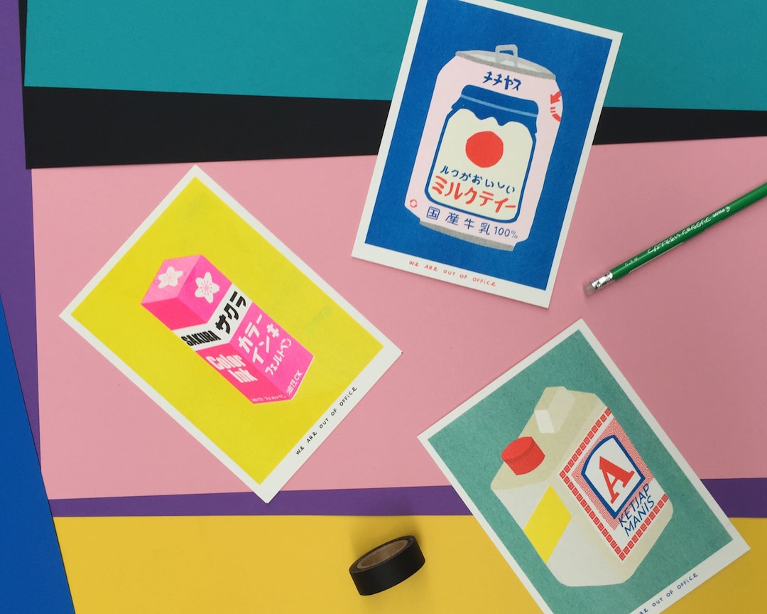 Combined Shipping for 3 Riso Prints of Packaging From All Over the ...