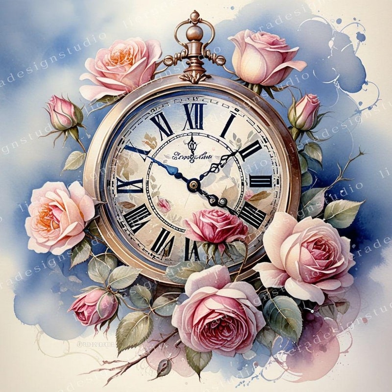 Shabby Chic Clock - Etsy