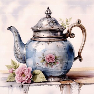 Vintage Teapot Bundle 18 Designs, Teapot Printable, Teapot Graphics ...