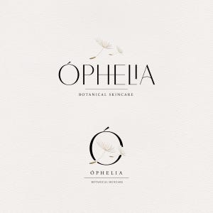 Dandelion Logo Premade Logo Design Custom Logo Skincare Logo Design ...