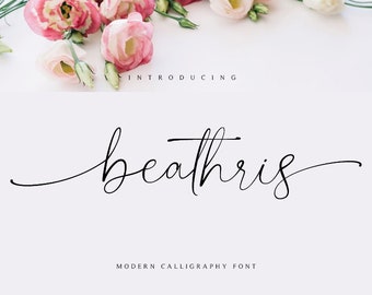 Long Swoosh Font | Etsy