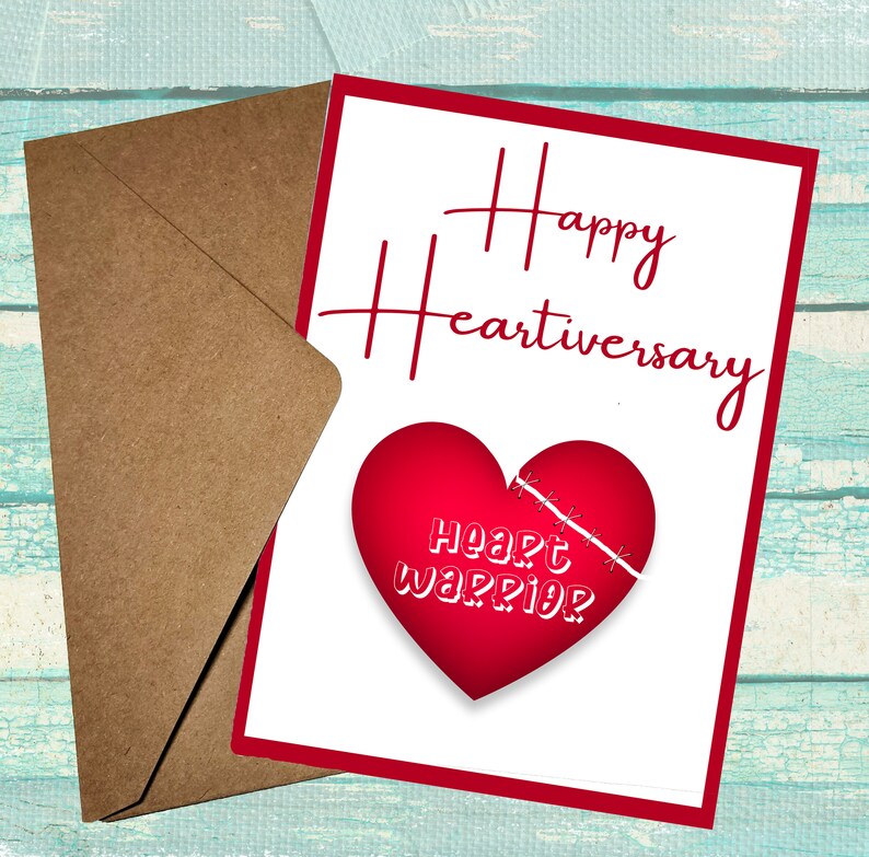 Happy Heartiversary Heart Warrior - Printable Card - CHD Warrior ...