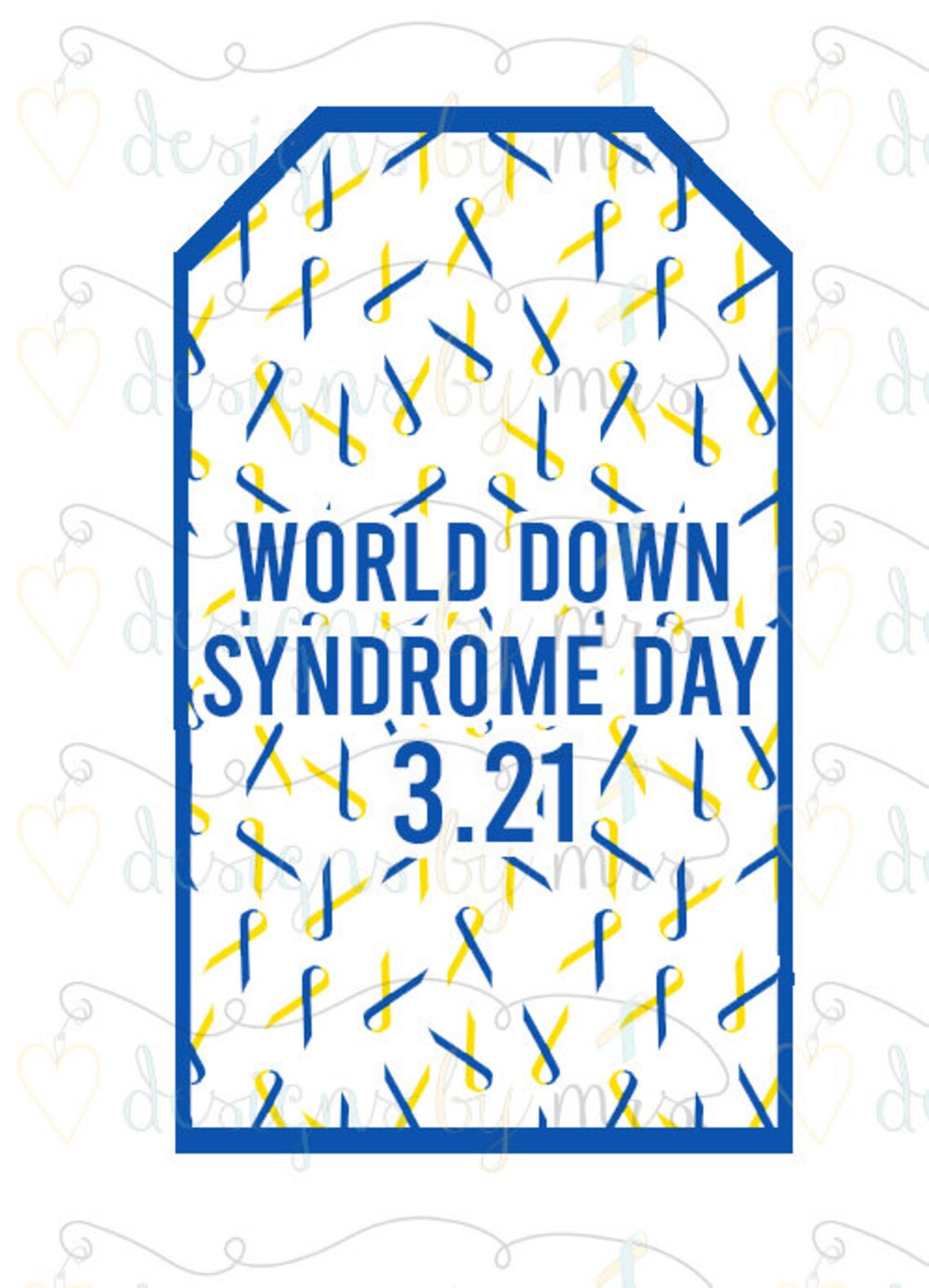 World Down Syndrome Day WDSD Printable Tag Down Syndrome - Etsy