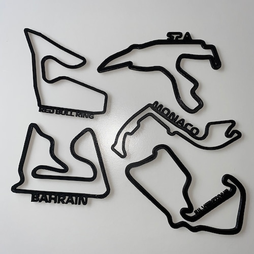 Formula 1 Track Outline Model - Etsy