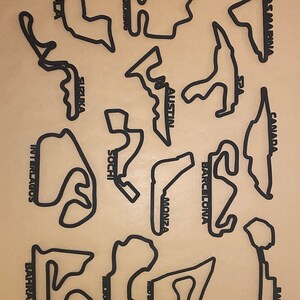 Formula 1 Track Outline Model - Etsy