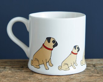 Funny Pug Coffee Mug, hands off My Coffee - Etsy