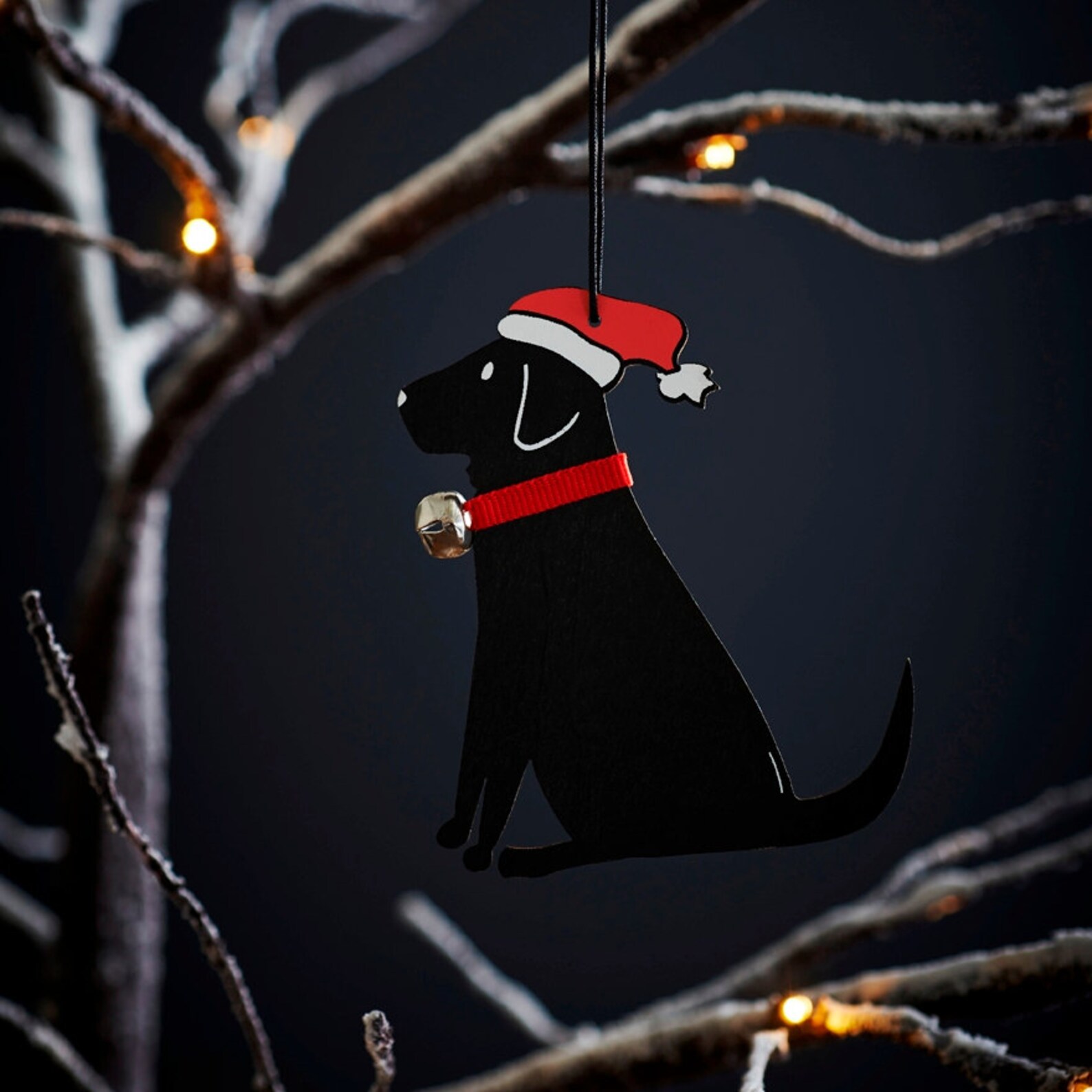 Black Labrador Christmas Tree Decoration - Etsy
