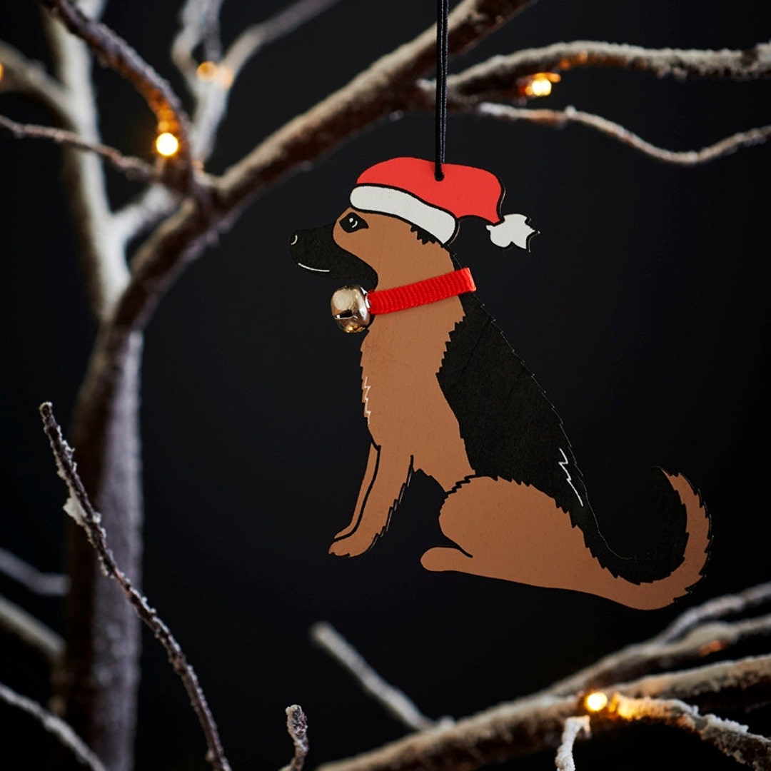 German Shepherd Christmas Tree Decoration - Etsy