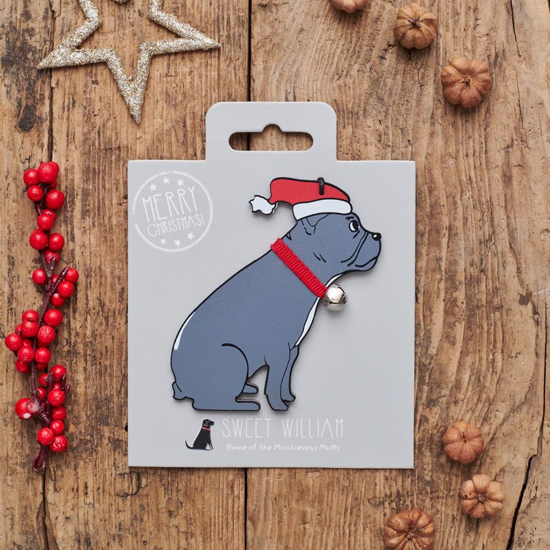 French Bulldog Christmas Tree Decoration - Personalisation Available - Etsy