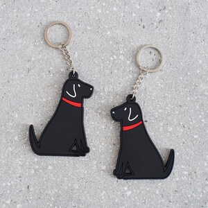 Black Labrador Keyring - Personalisation Available - Etsy