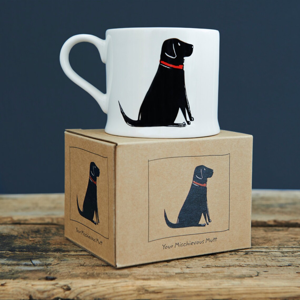 Black Labrador Mug single Lab - Etsy