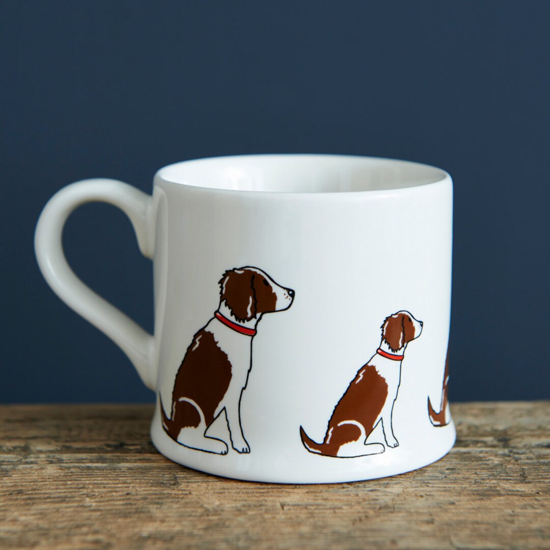 Springer Spaniel liver & White Mug - Etsy