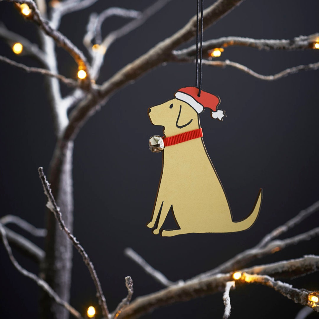 Yellow Labrador Christmas Tree Decoration - Etsy
