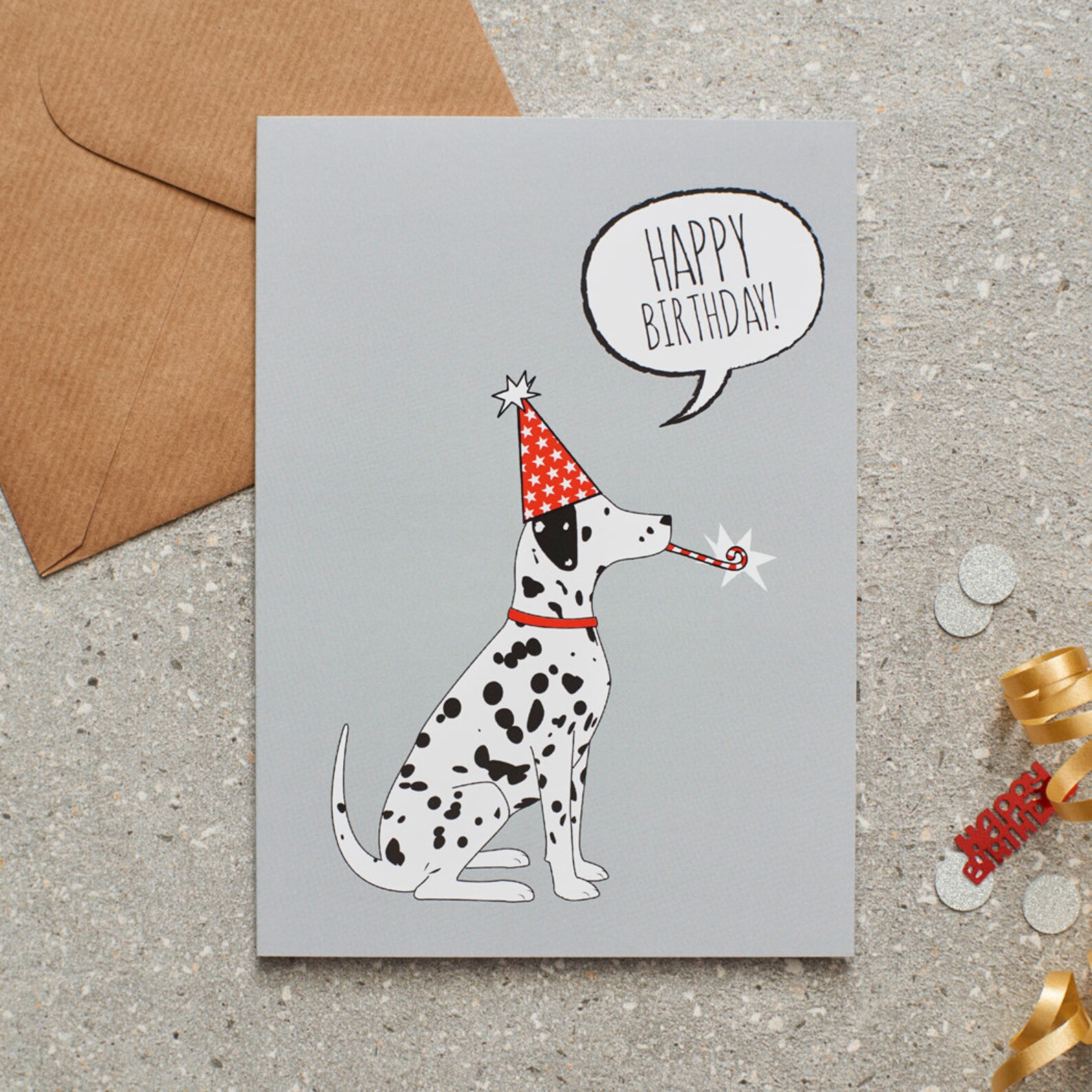 Dalmatian Birthday Card - Etsy
