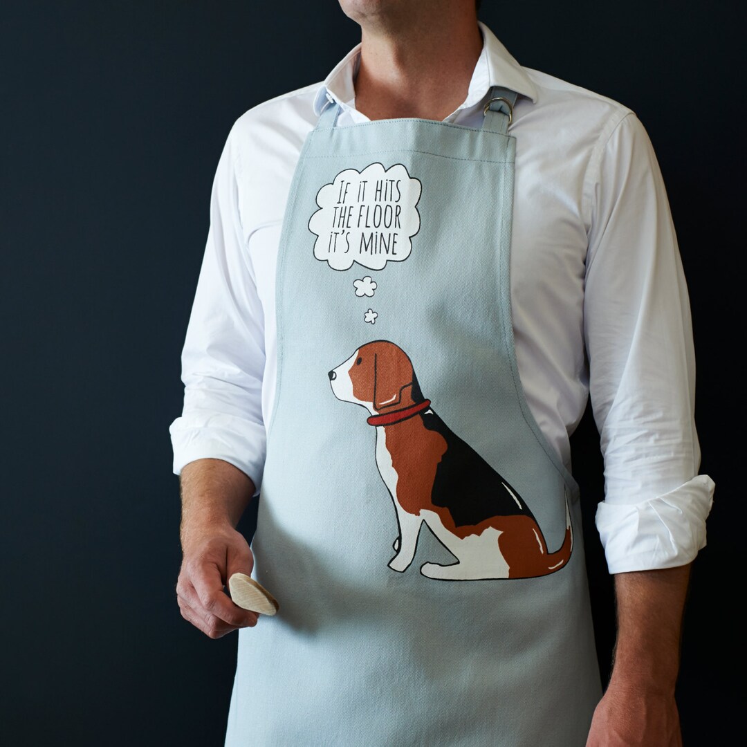Beagle Apron: Organic Cotton Canvas, Screen Printed Design - Etsy