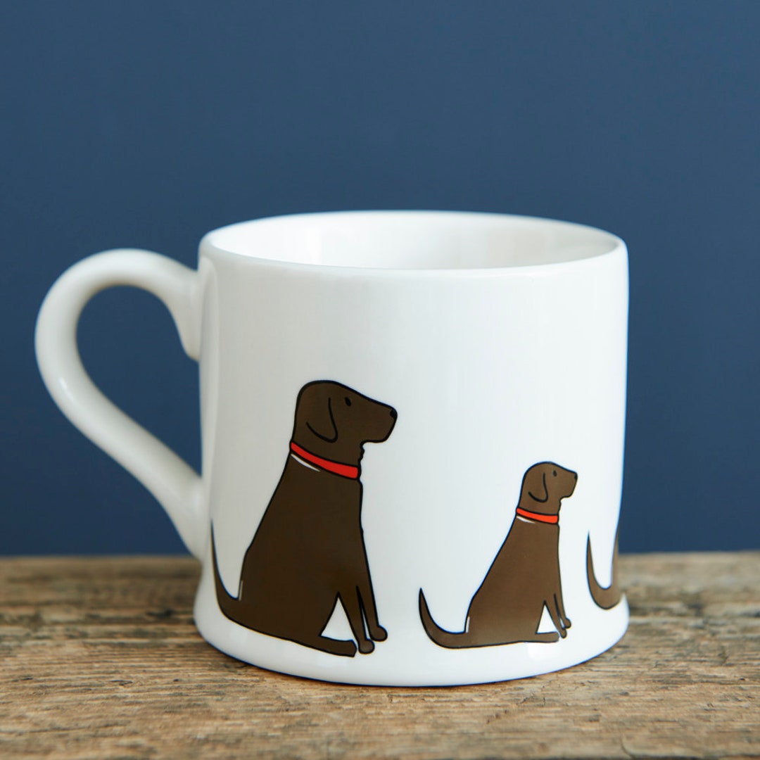 Chocolate Labrador Mug - Etsy