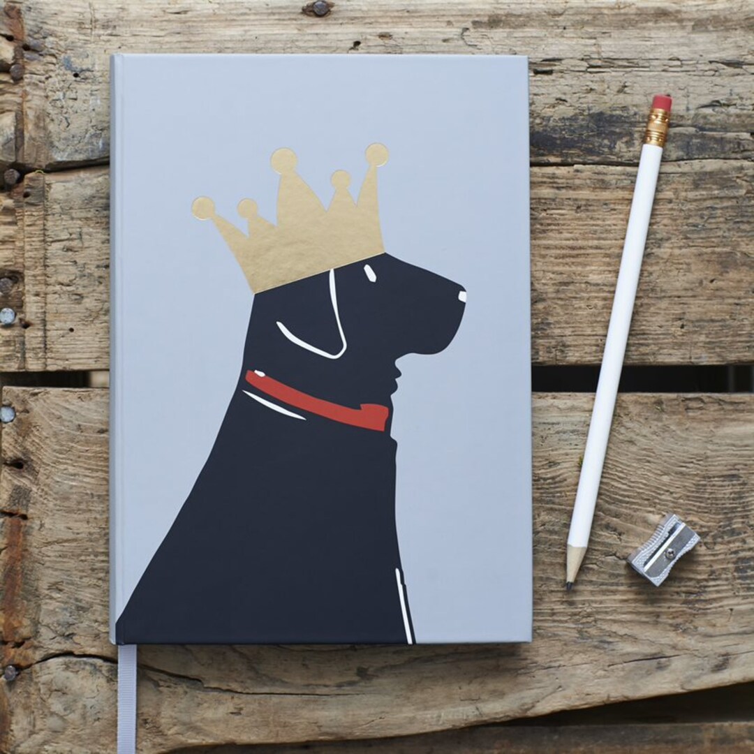 Black Labrador Notebook - Etsy UK