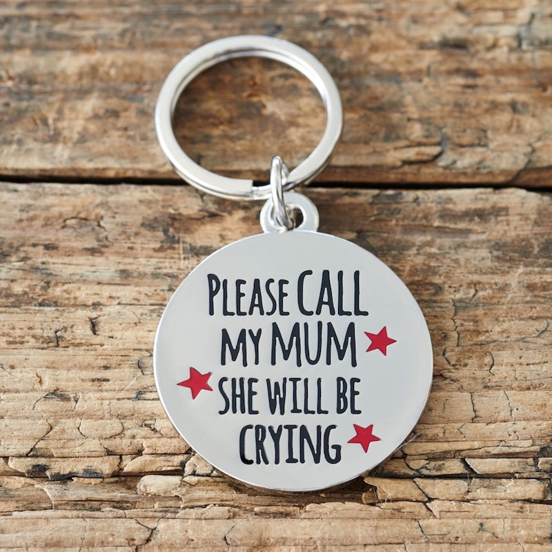Funny Dog Tag Call Mom - Etsy UK