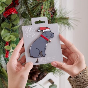 French Bulldog Christmas Tree Decoration - Personalisation Available - Etsy