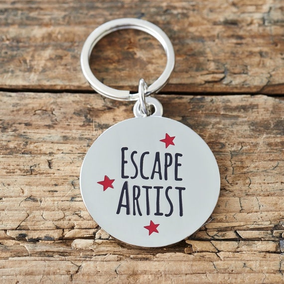 Escape Artist Dog Tag | Etsy