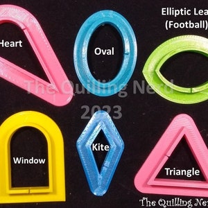 Slotted Tool Quilling Forms Rings - Sets of Jumbo 1"-5" Border Buddies ...