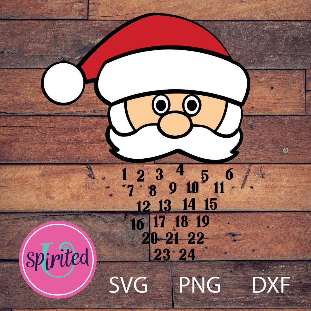 Santa Beard Svg/ Santa Beard Image/ Christmas Countdown Svg/ - Etsy